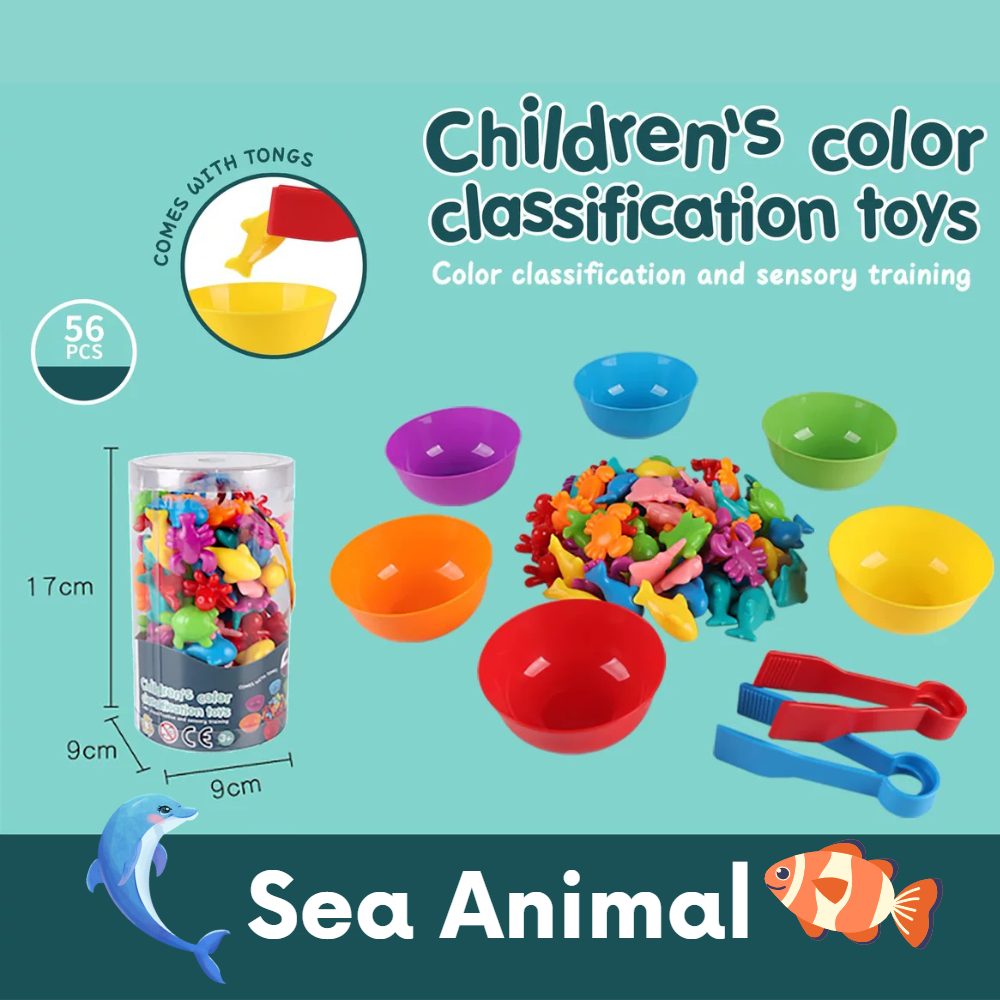 Rainbow Color Sorting Toy - Refining Fine Motor Skills – MORECOLL